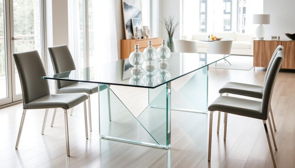 Round Glass Dining Table for 6 - Modern Dining Solutions